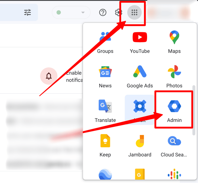 How do I access Google Workspace Admin?
